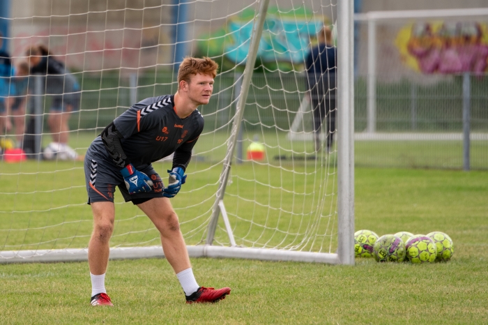 Lucas Ziegler og Marinus Løvgren Larsen fra Brøndby IF på U/18 ...